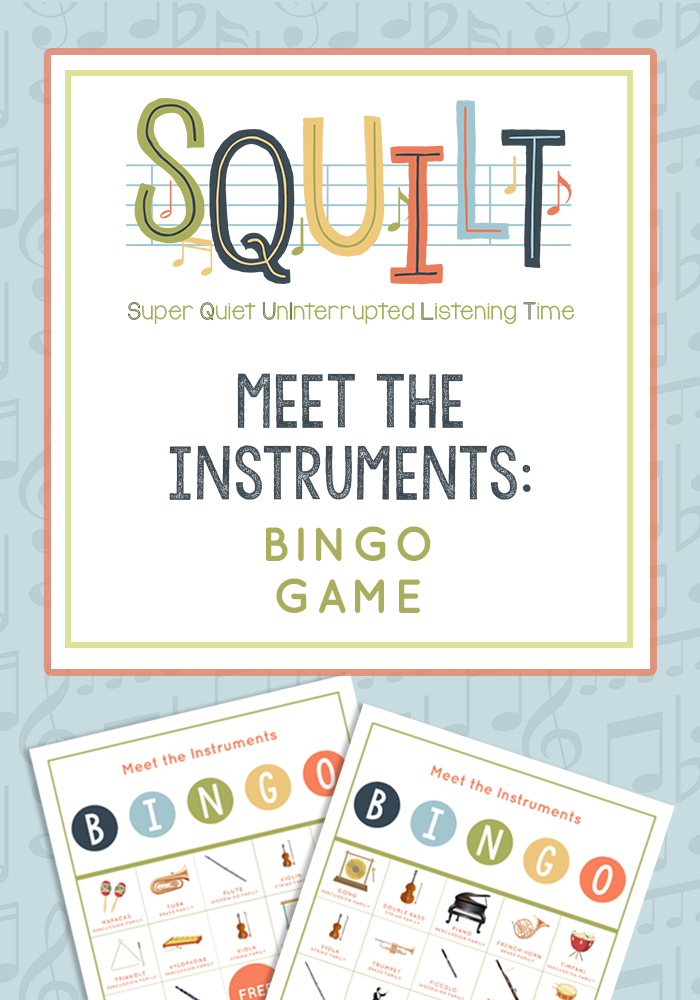 Meet the Instruments Bingo Game – Squilt Music Appreciation