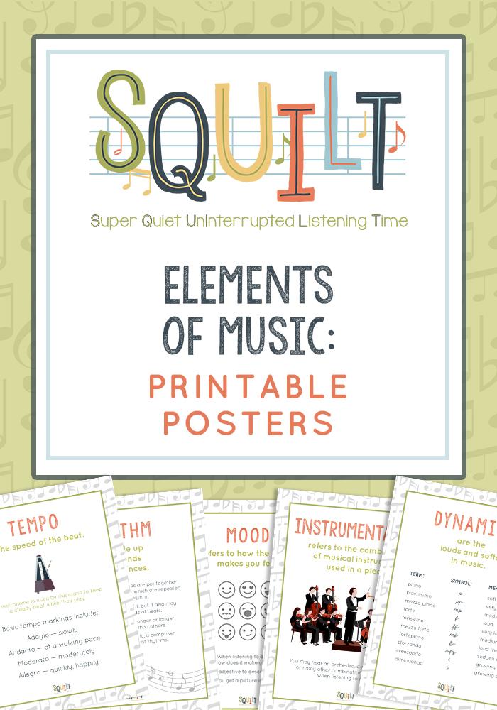 Elements of Music Posters – Squilt Music Appreciation